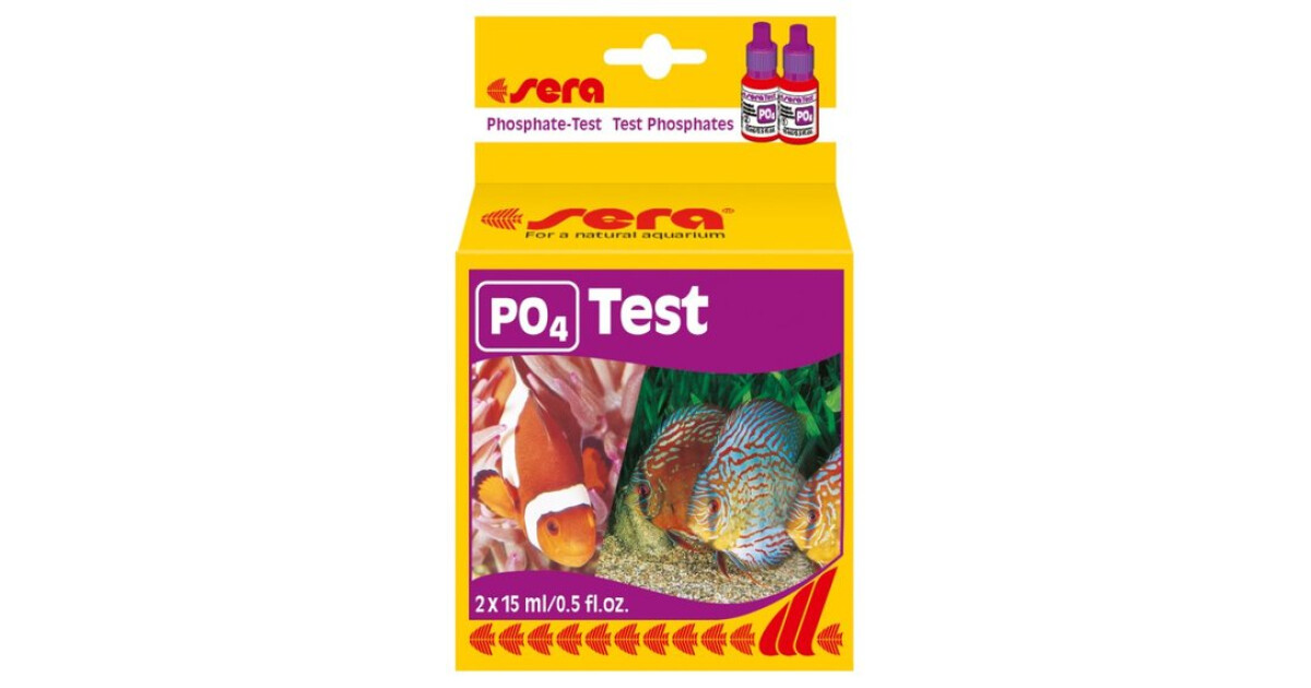Sera PO4-Test (Fosfaatti) 15 ml » Vaasan Eläinkeskus